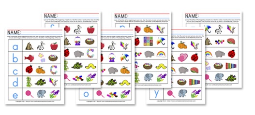K4 Curriculum: Beginning Sounds Lowercase - Confessions of a Homeschooler